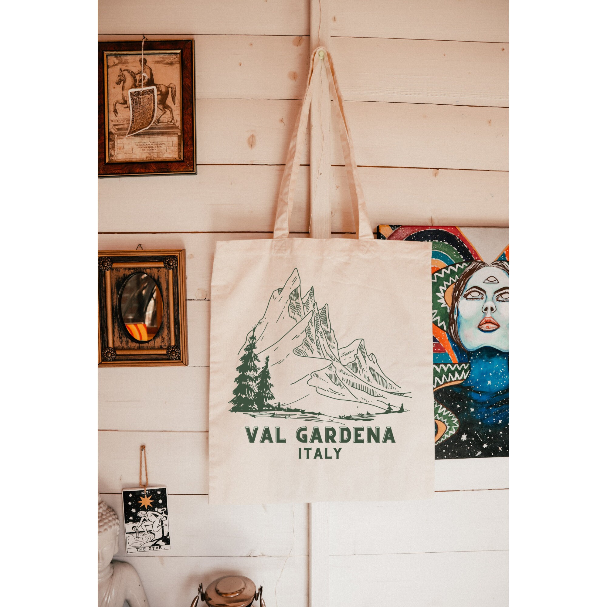 Val Gardena Italy Tote, Italian Dolomites Bag, Italian Alps Tote, Odle ...