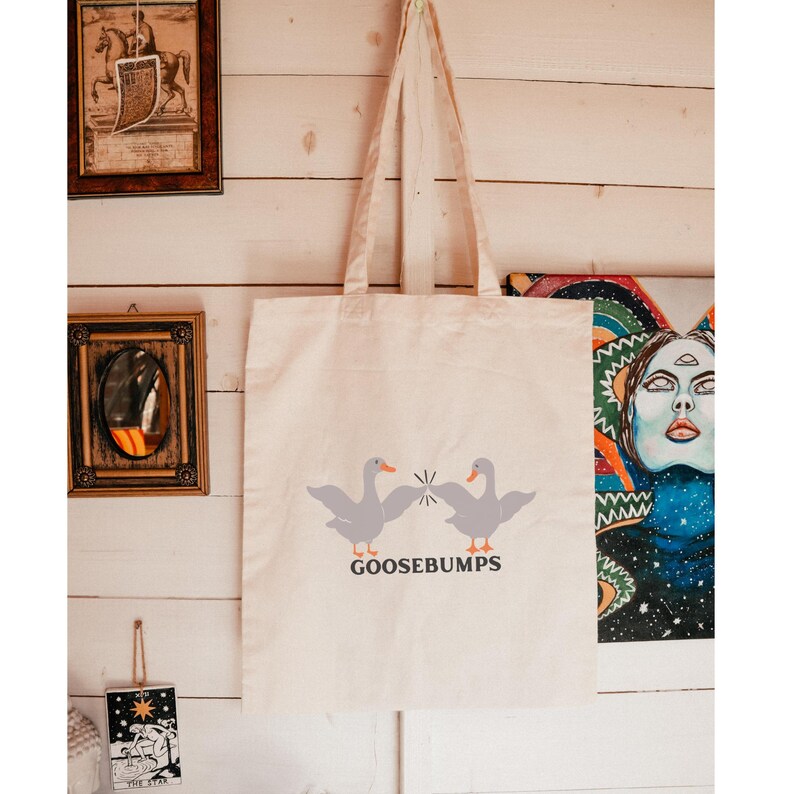 Goosebumps Tote, Goose Bumps Tote, Funny Goose Bag, Cute Goose Gift ...