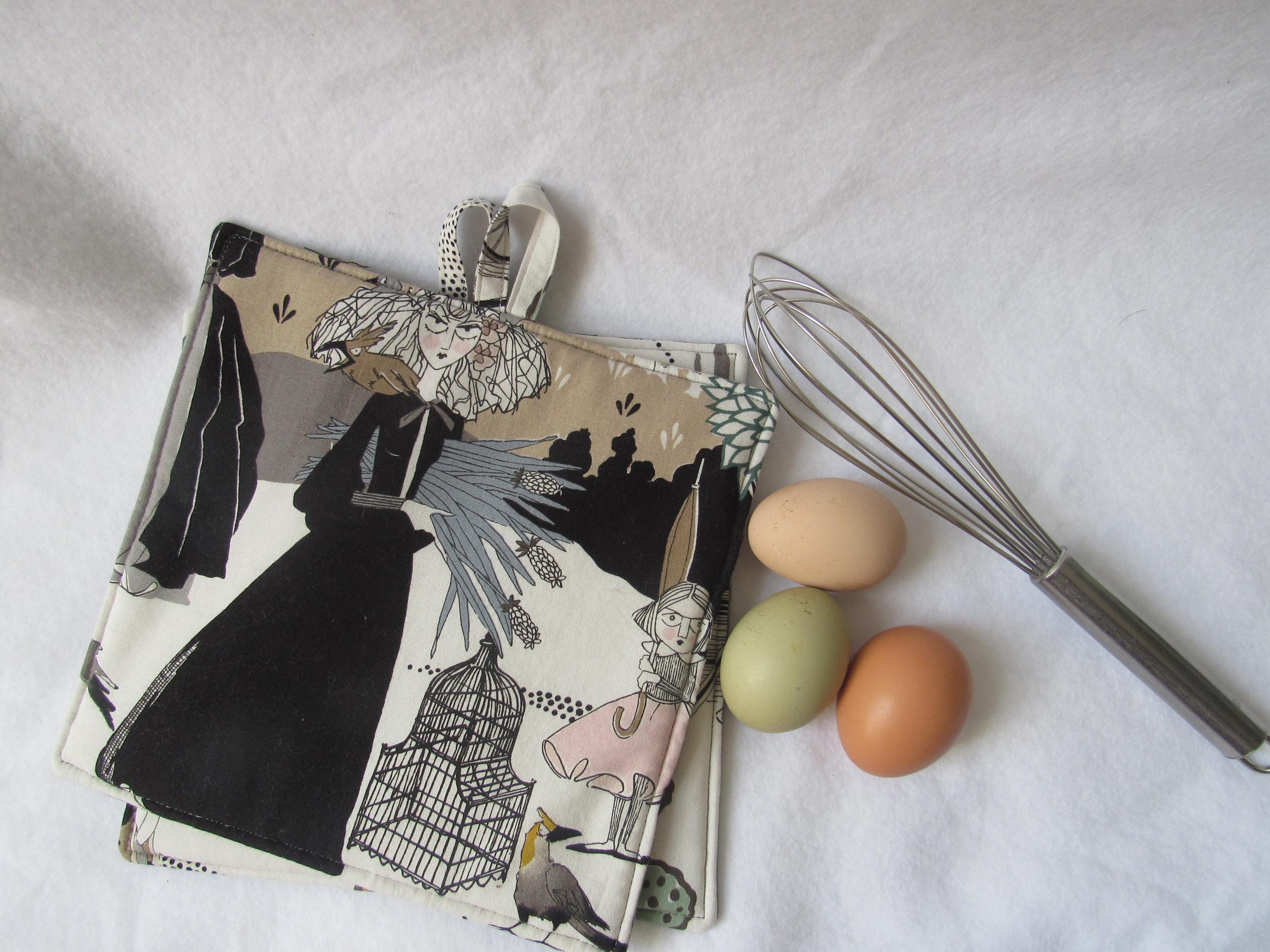 Ghastlie Potholders Set of Two Ghastlie Pastoral Trivets, Hotpads - Etsy