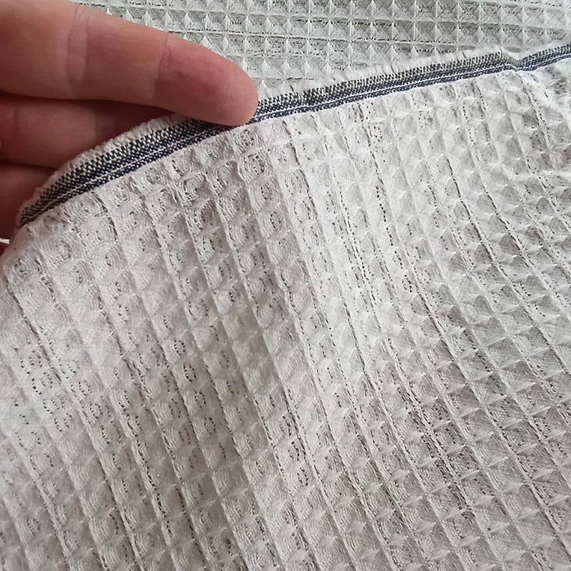 Waffle Linen Fabric - Etsy