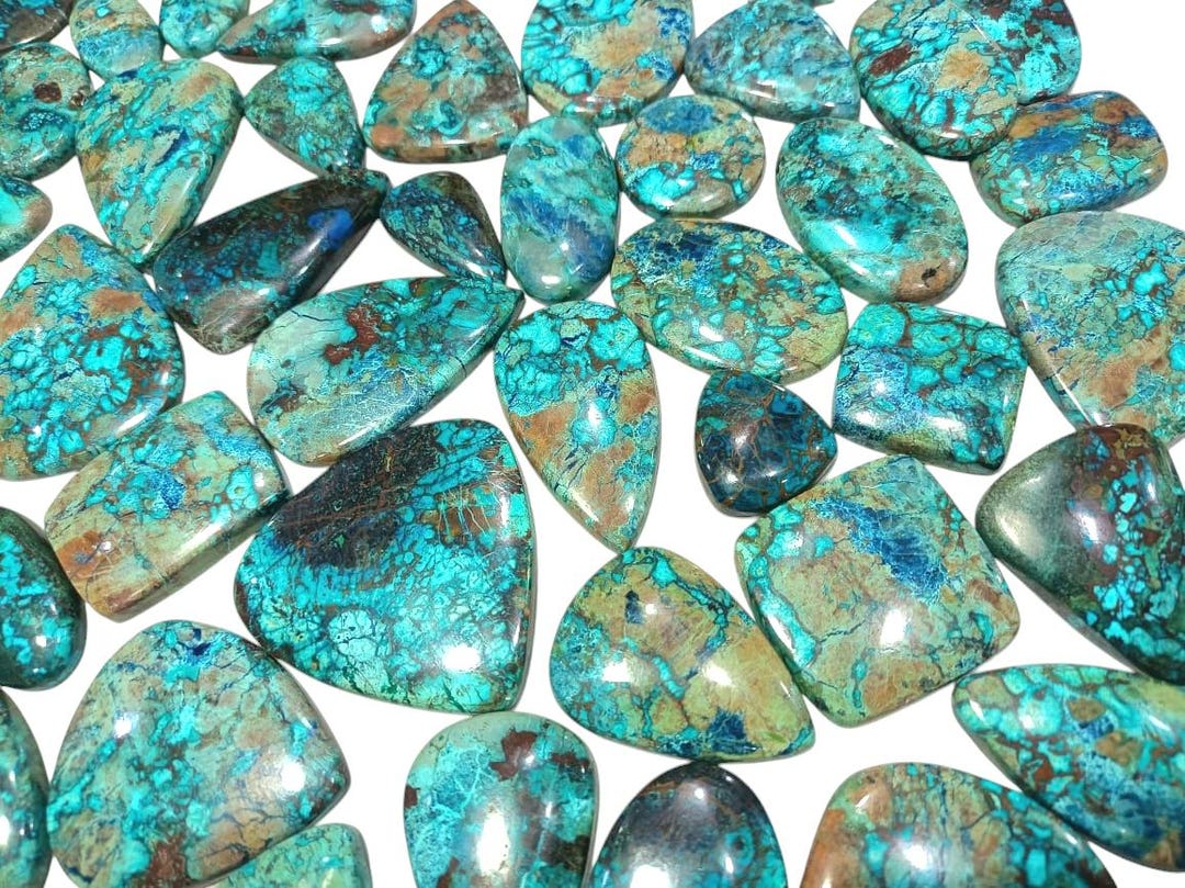 Natural Azurite Cabochon Lot, Amazing Cabochon Azurite Loose Gemstone ...