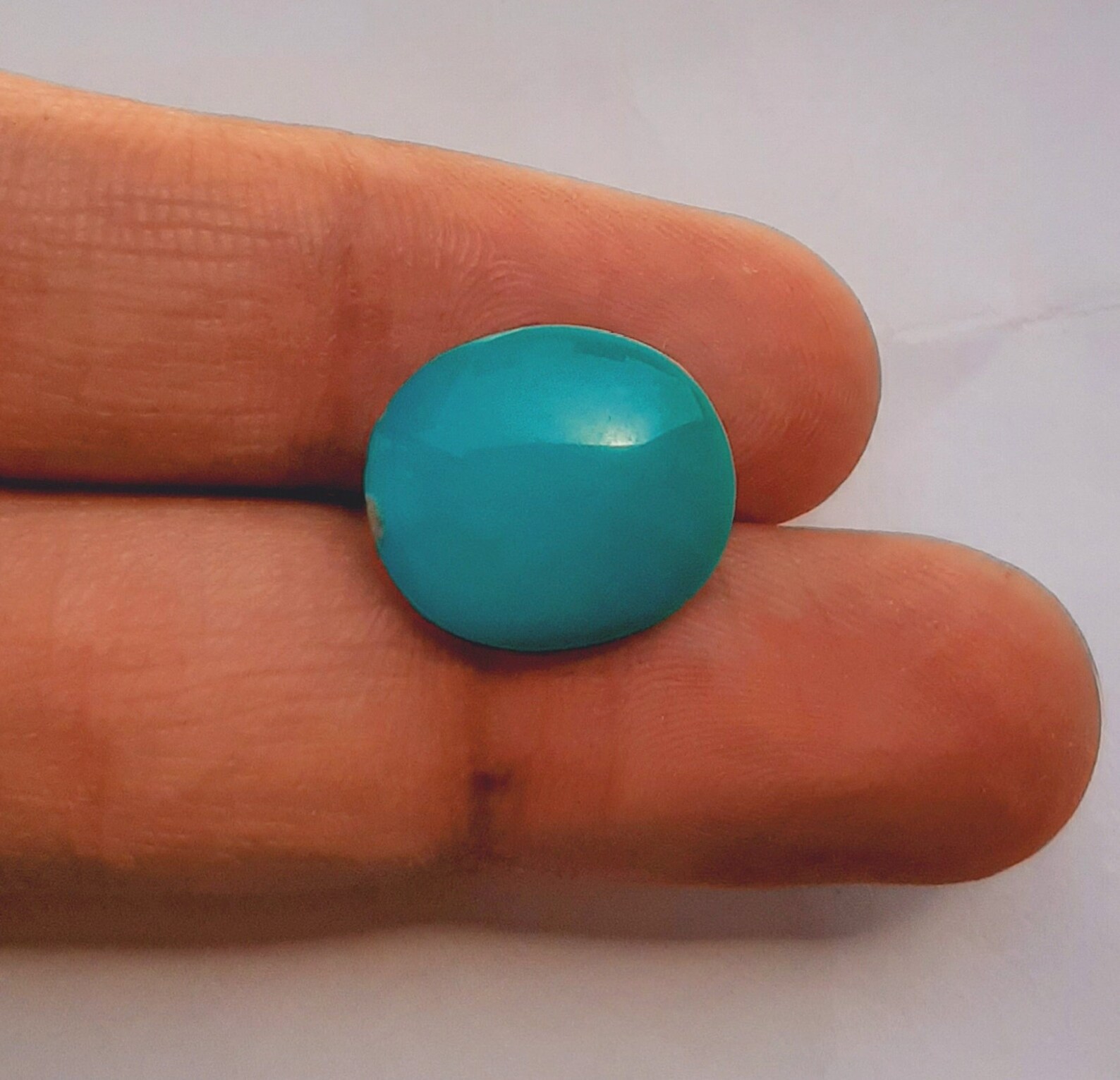 Color verde natural turquesa. Tamaño 15x13 altura 4MM Cts | Etsy