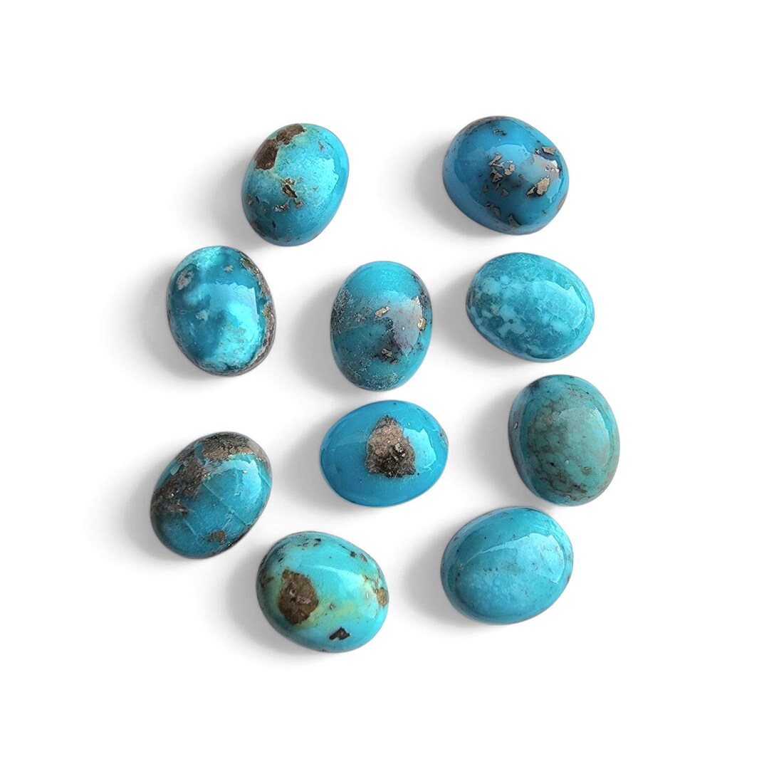 Natural Turquoise Cabochon, Oval Ring Size Gemstone (7x9 MM).TMM-02 - Etsy