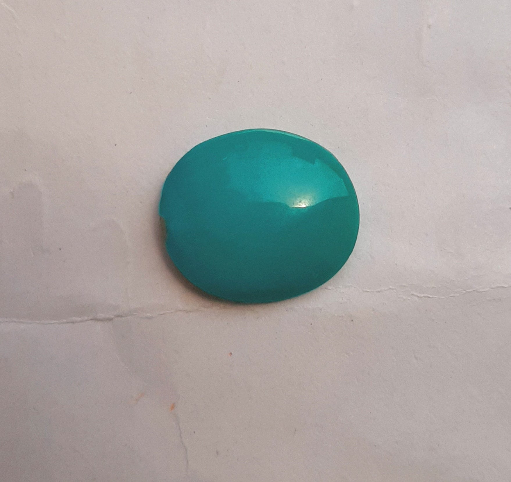 Color verde natural turquesa. Tamaño 15x13 altura 4MM Cts | Etsy