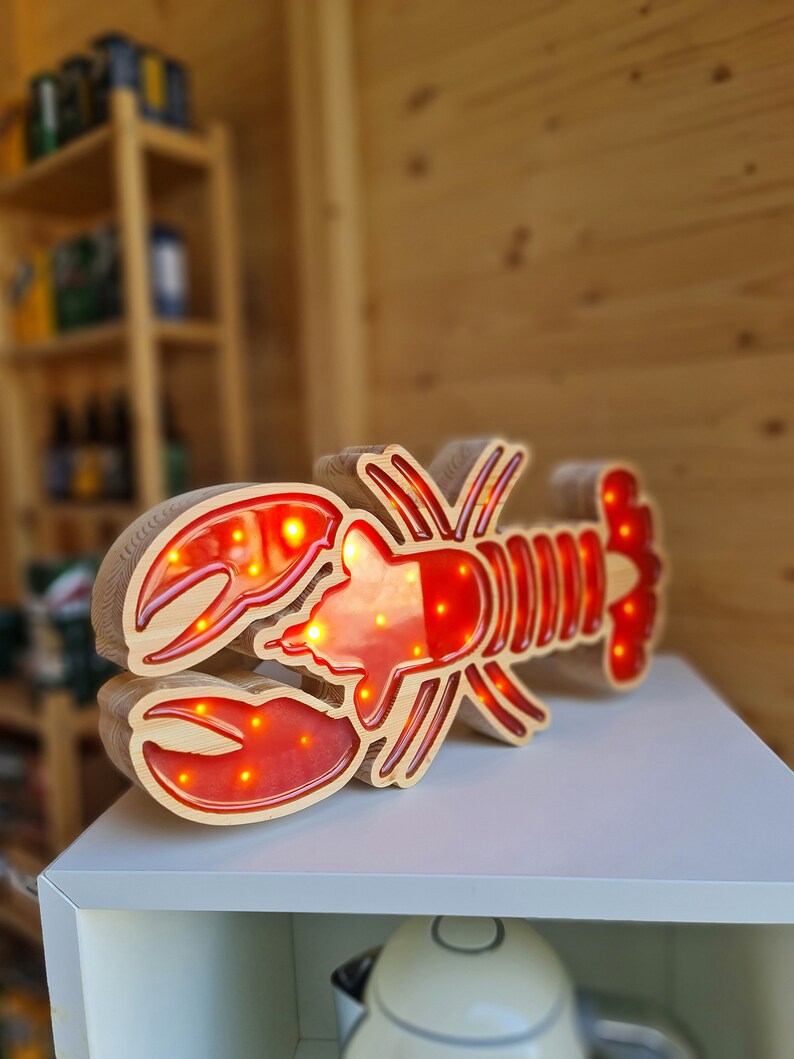 Lobster Light Kids Room Sea Decoration Nursery Room Light - Etsy Denmark