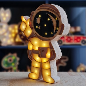 Astronaut Light, Astronaut Lamp, Spaceman Light, Spaceman Toy, Galactic ...
