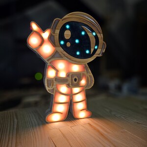 Astronaut Light, Astronaut Lamp, Spaceman Light, Spaceman Toy, Galactic ...
