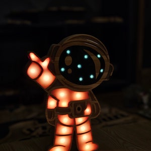 Astronaut Light, Astronaut Lamp, Spaceman Light, Spaceman Toy, Galactic ...