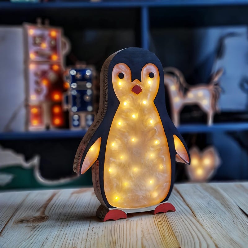 Penguin Lamp - Etsy