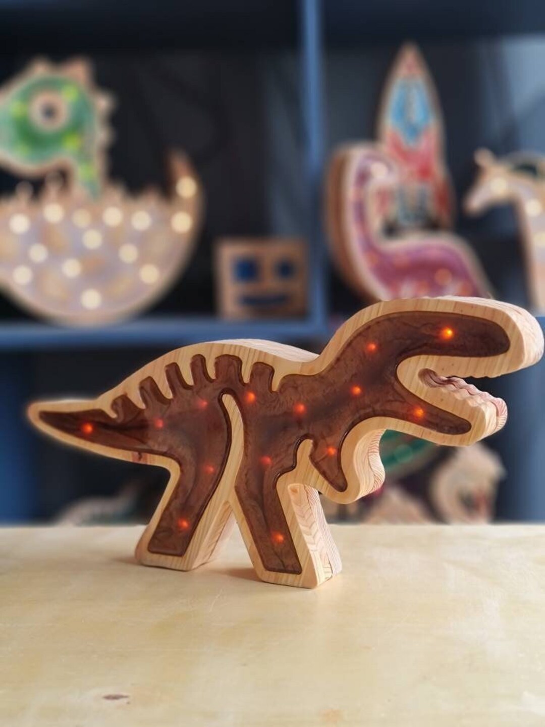 T-rex Light Large Size Kids Night Lights Children's - Etsy