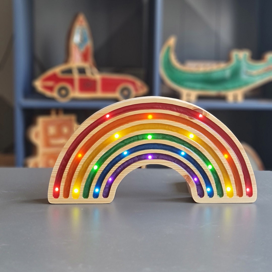 Rainbow Night Light Room Decoration Nursery Room Lamp - Etsy