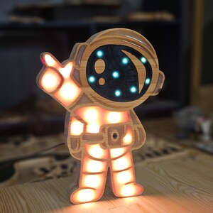 Astronaut Light, Astronaut Lamp, Spaceman Light, Spaceman Toy, Galactic ...