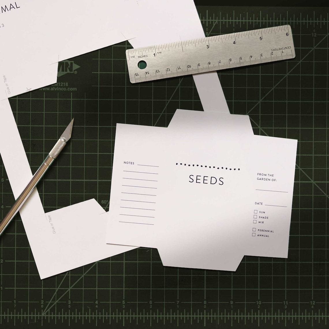 MINIMAL - Seed Packet Templates, Instant Download PDF - Etsy