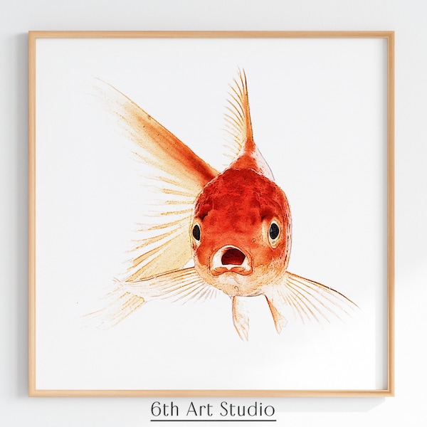 Goldfish Art - Etsy
