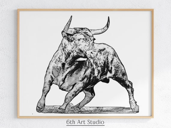 Spanish Bull Outline