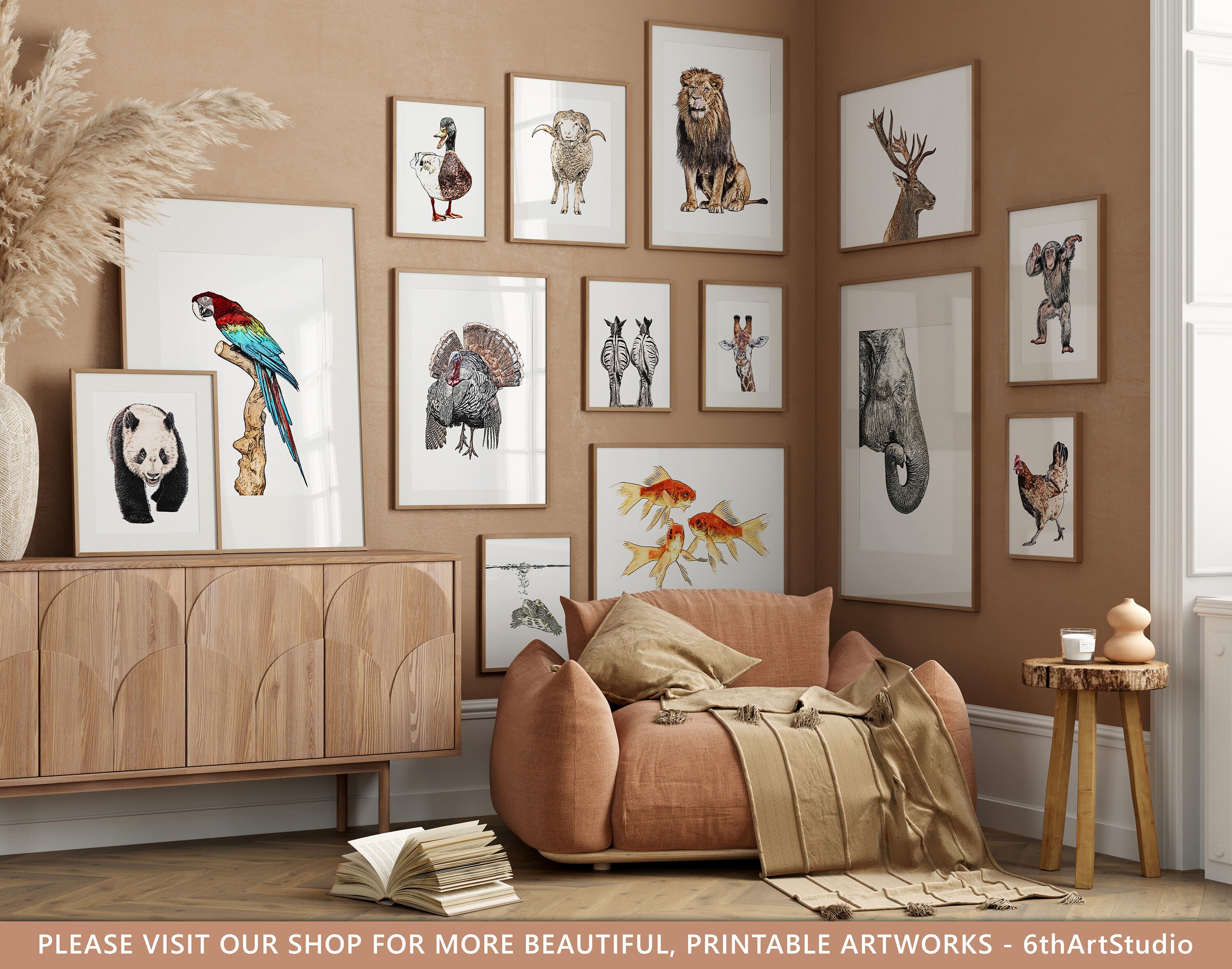 Rattle Snake Sketch Printable Wall Art Wildlife Inspired Realistic ...