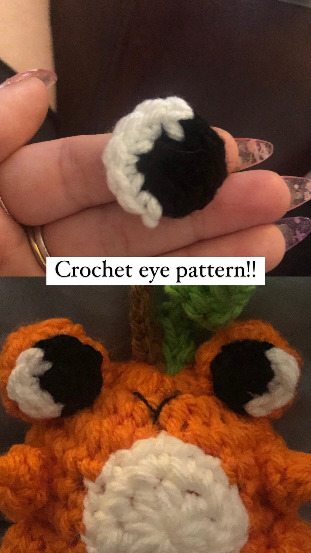 Crochet PATTERN Simple Eyes Pdf Pattern Only for Cute Crochet Eyes Easy ...