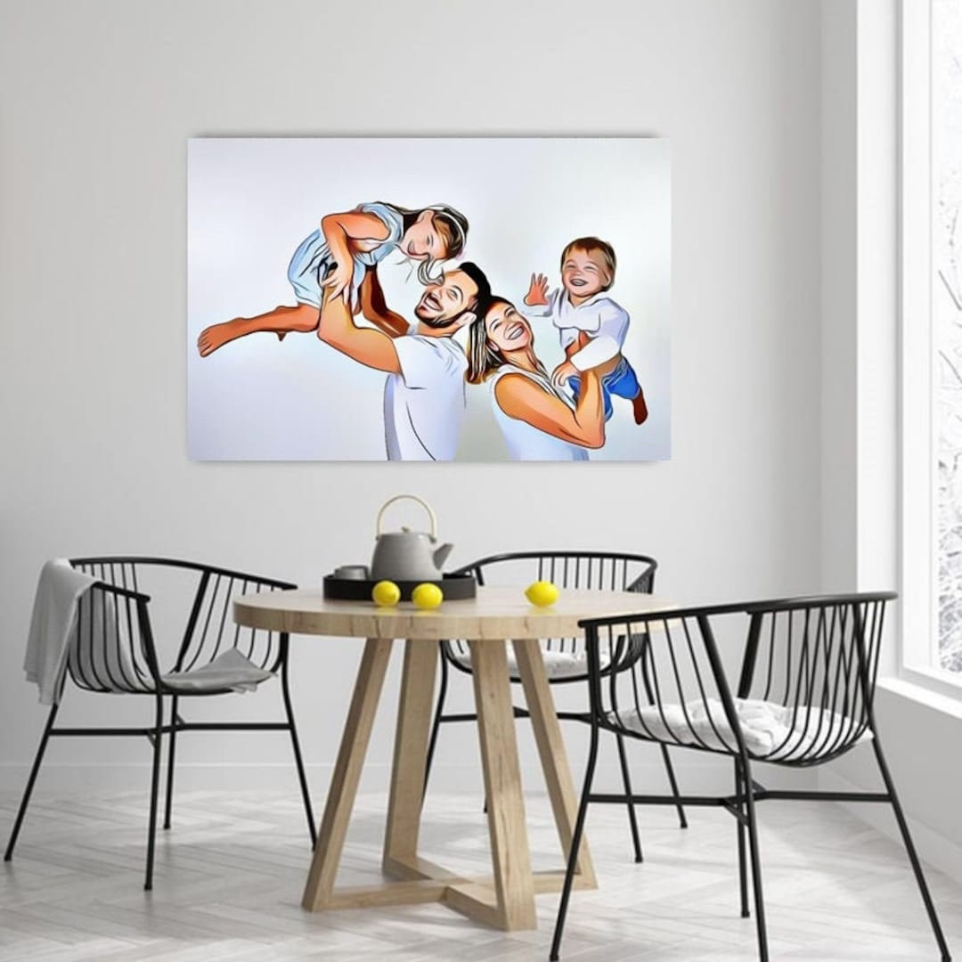 Personalized Illustration, Photo Illustration, Family Event, Friends ...