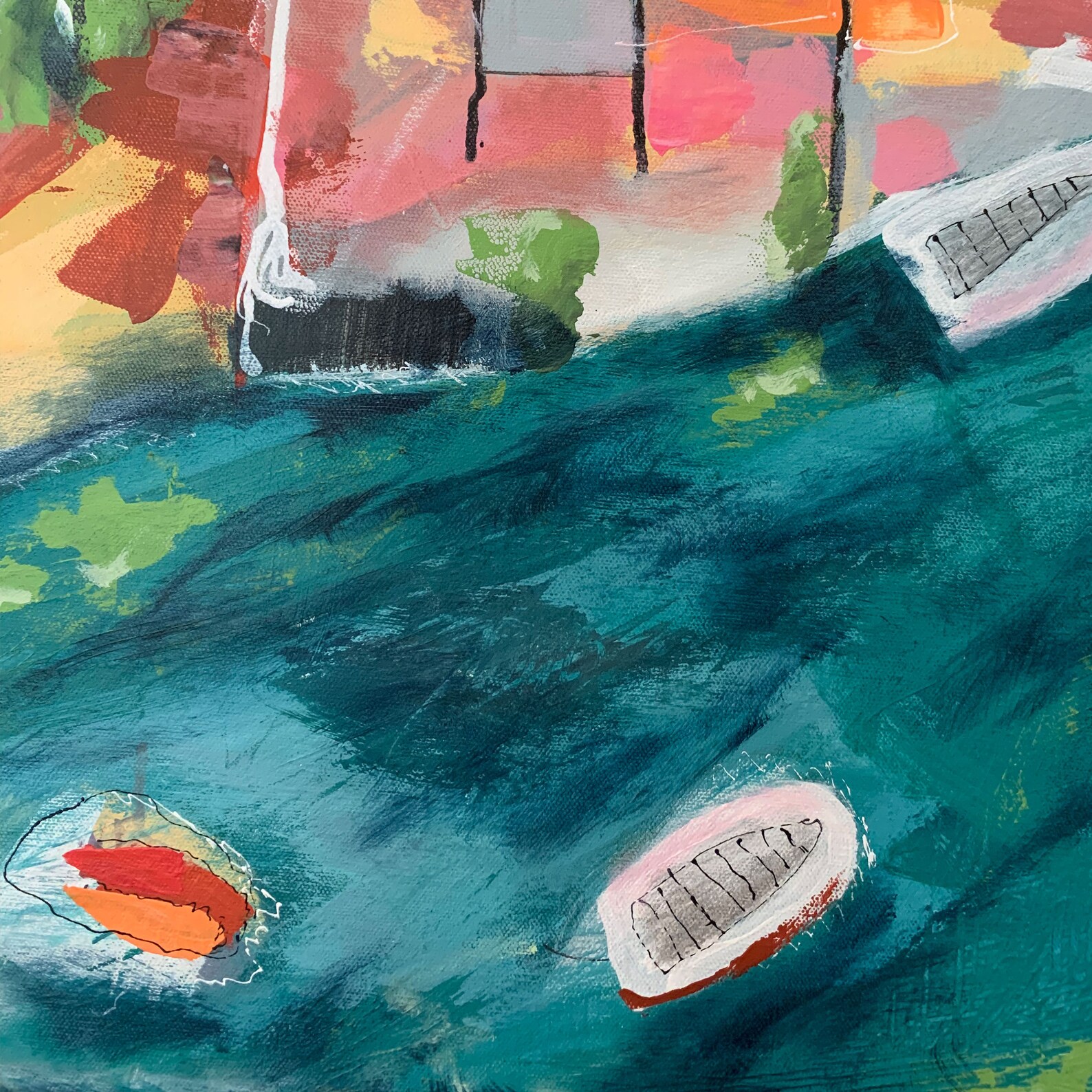 Cinque Terre Italian Riviera Art Print Italy Art Print - Etsy