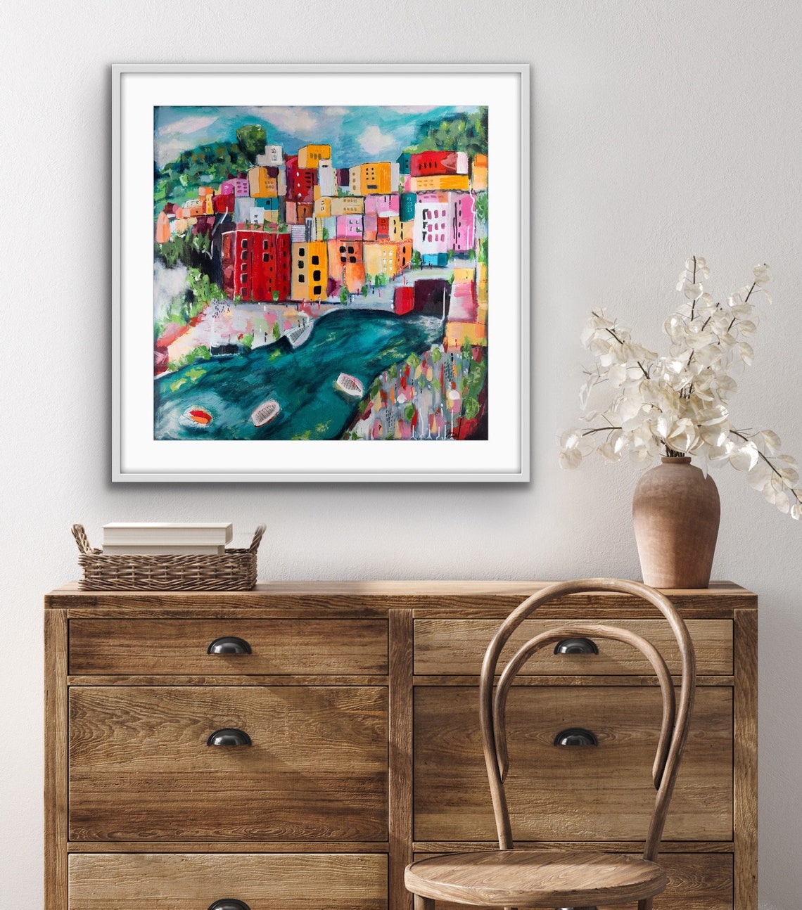 Cinque Terre Italian Riviera Art Print Italy Art Print - Etsy