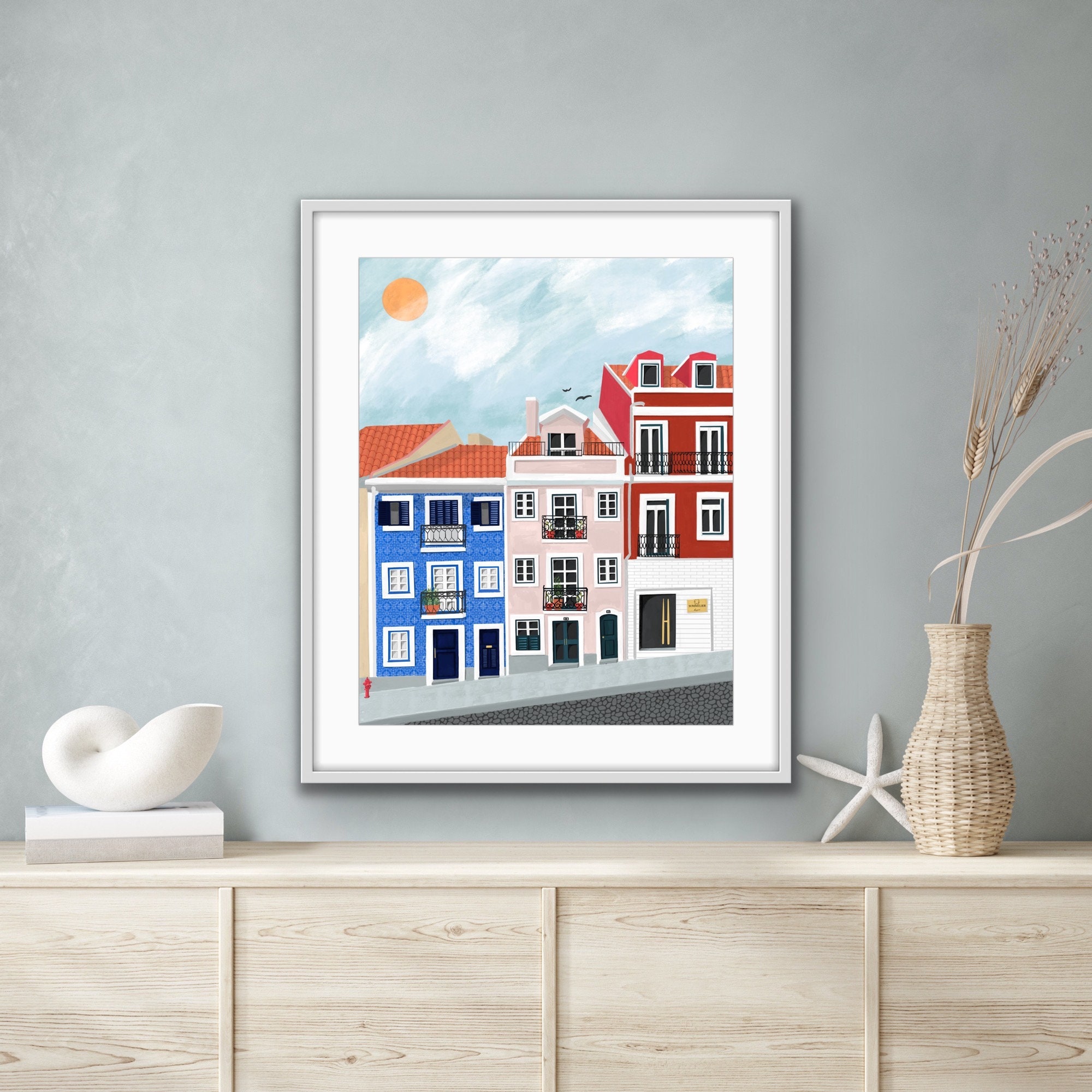 Lisbon, Portugal Art Print, Travel Print, Portugal Travel Poster ...