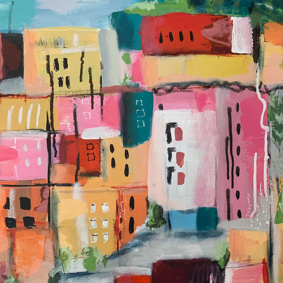 Cinque Terre Italian Riviera Art Print Italy Art Print - Etsy