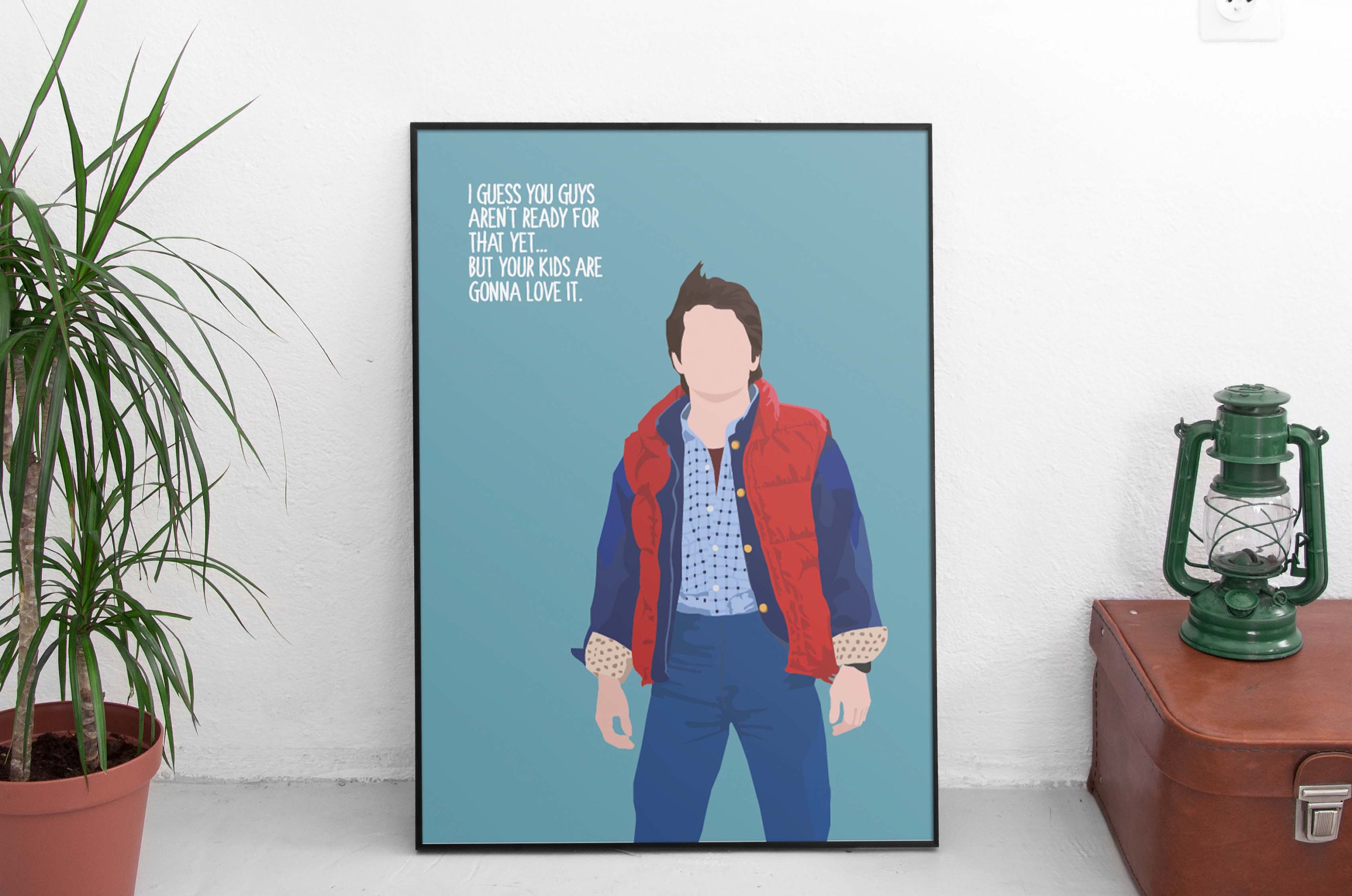 Marty Mcfly Print Back to Future Quote Michael J Fox Inspirational ...