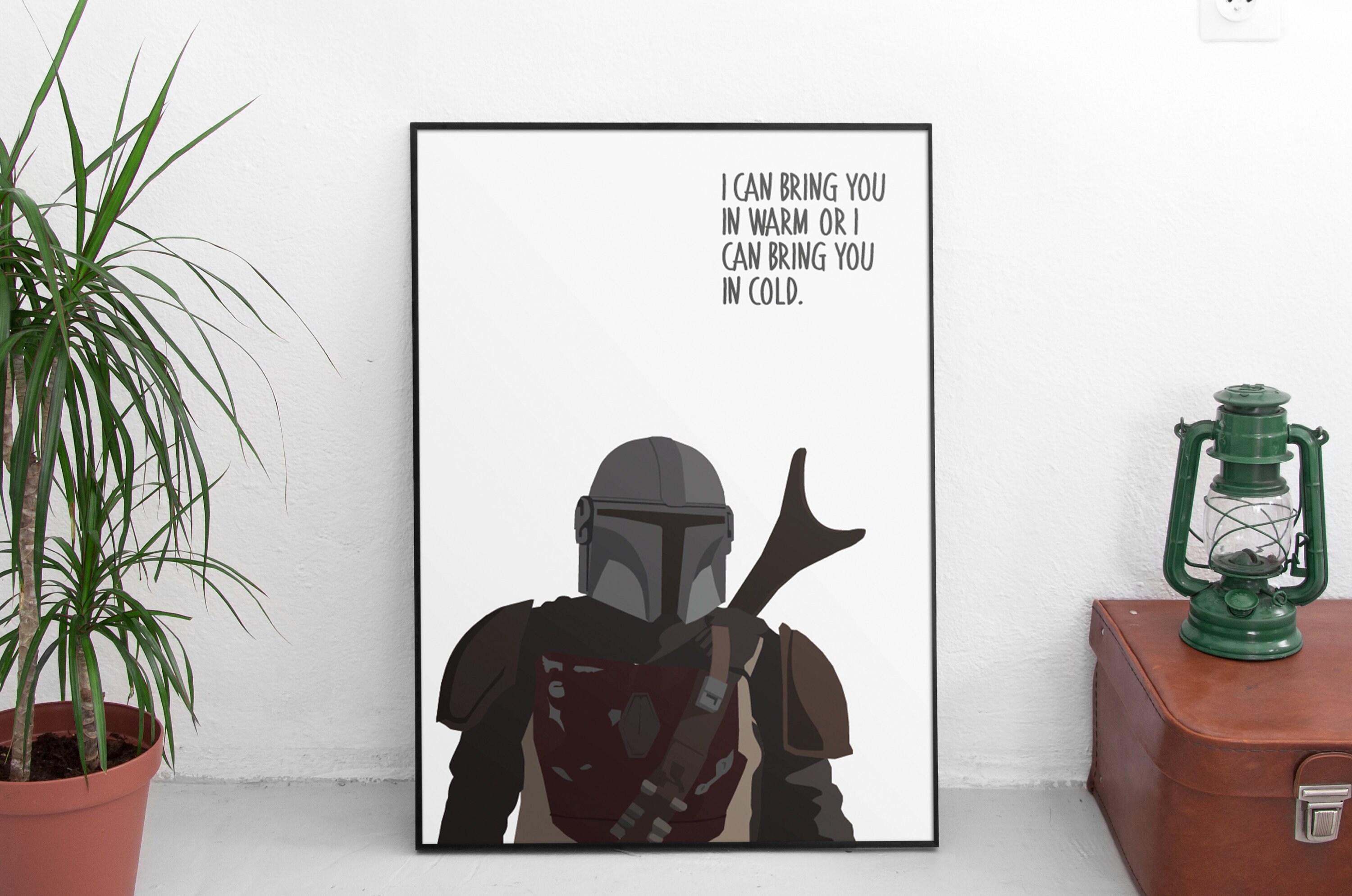 The Mandalorian Quote Poster Star Wars Print Minimalist - Etsy