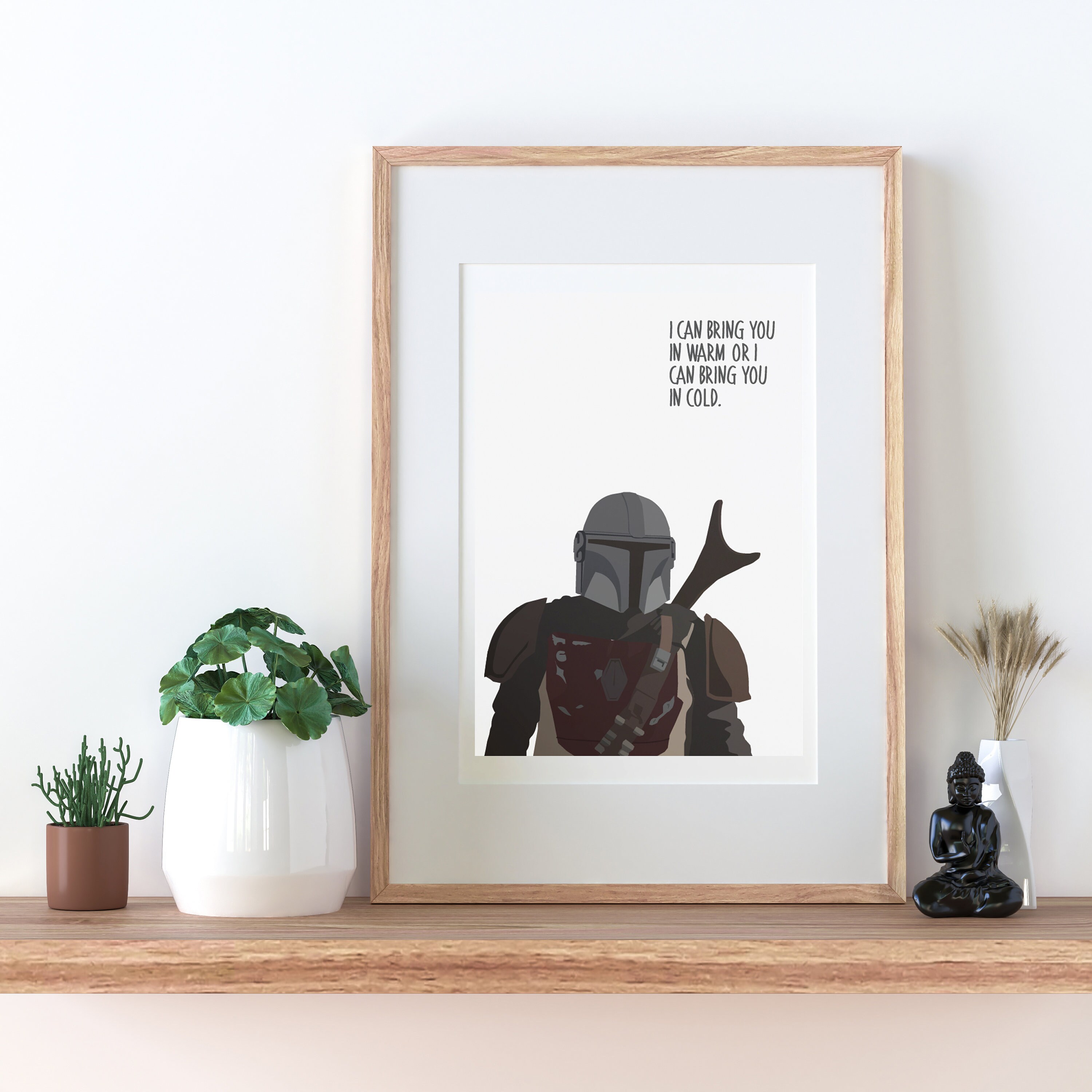 The Mandalorian Quote Poster Star Wars Print Minimalist - Etsy