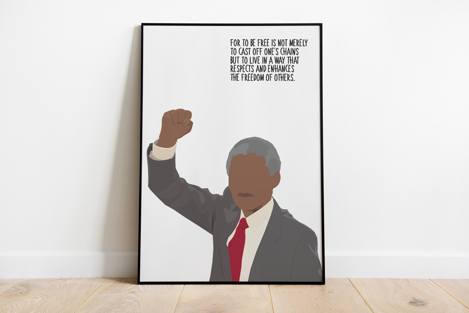 Nelson Mandela Quote Poster South Africa Mandela Print - Etsy