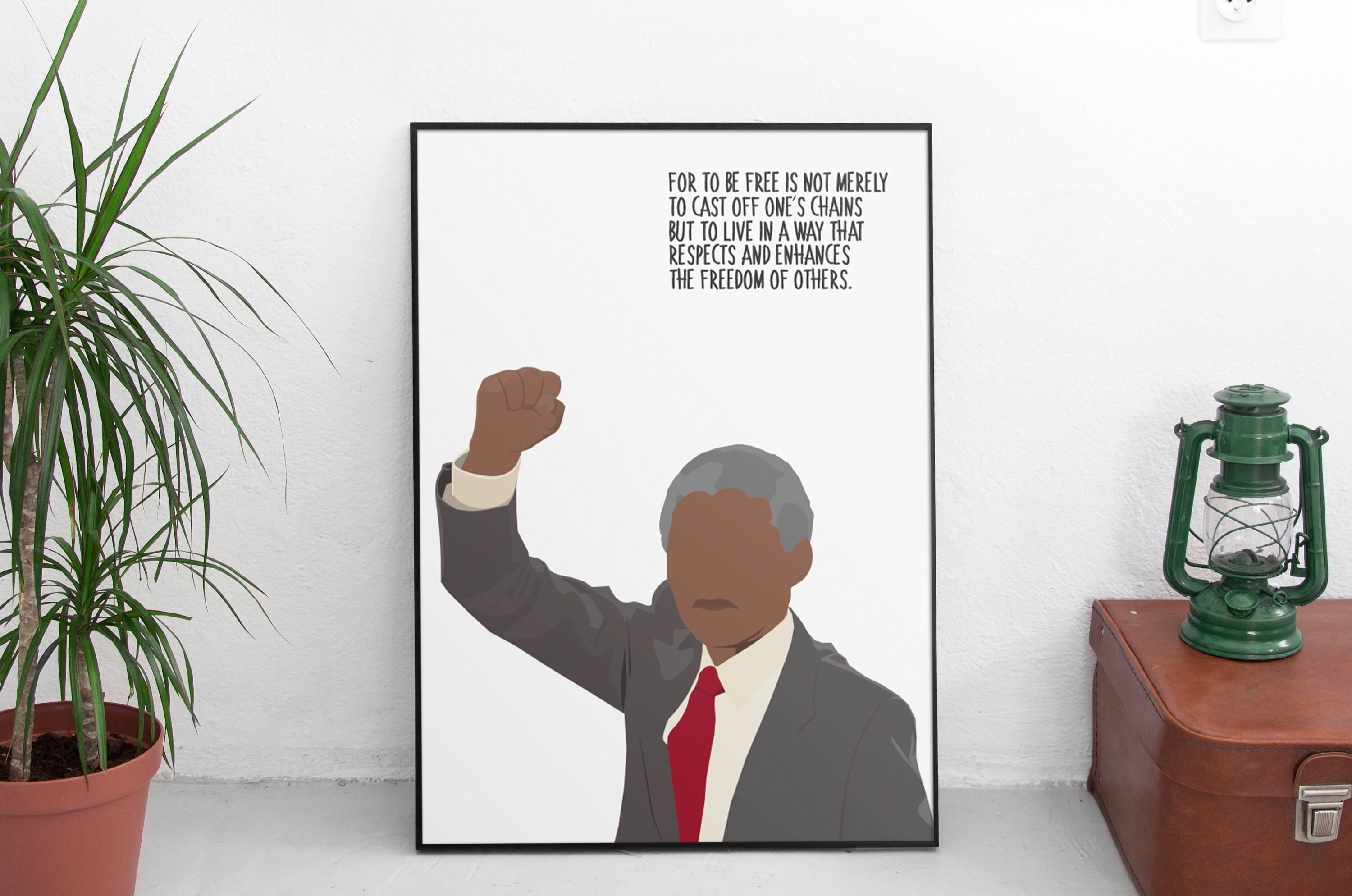 Nelson Mandela Quote Poster South Africa Mandela Print - Etsy