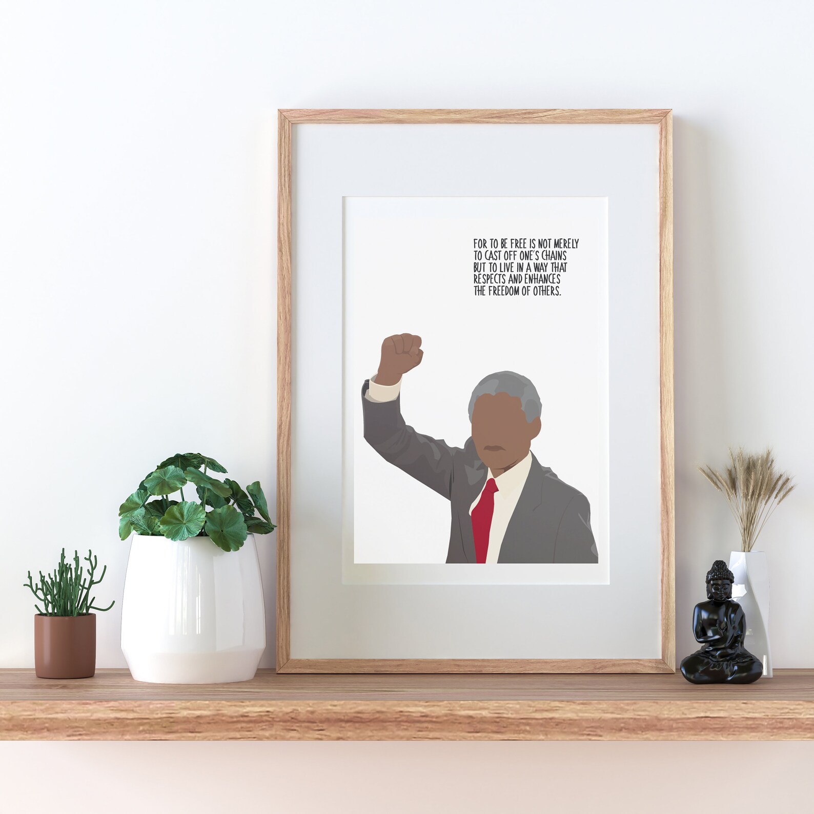 Nelson Mandela Quote Poster South Africa Mandela Print - Etsy