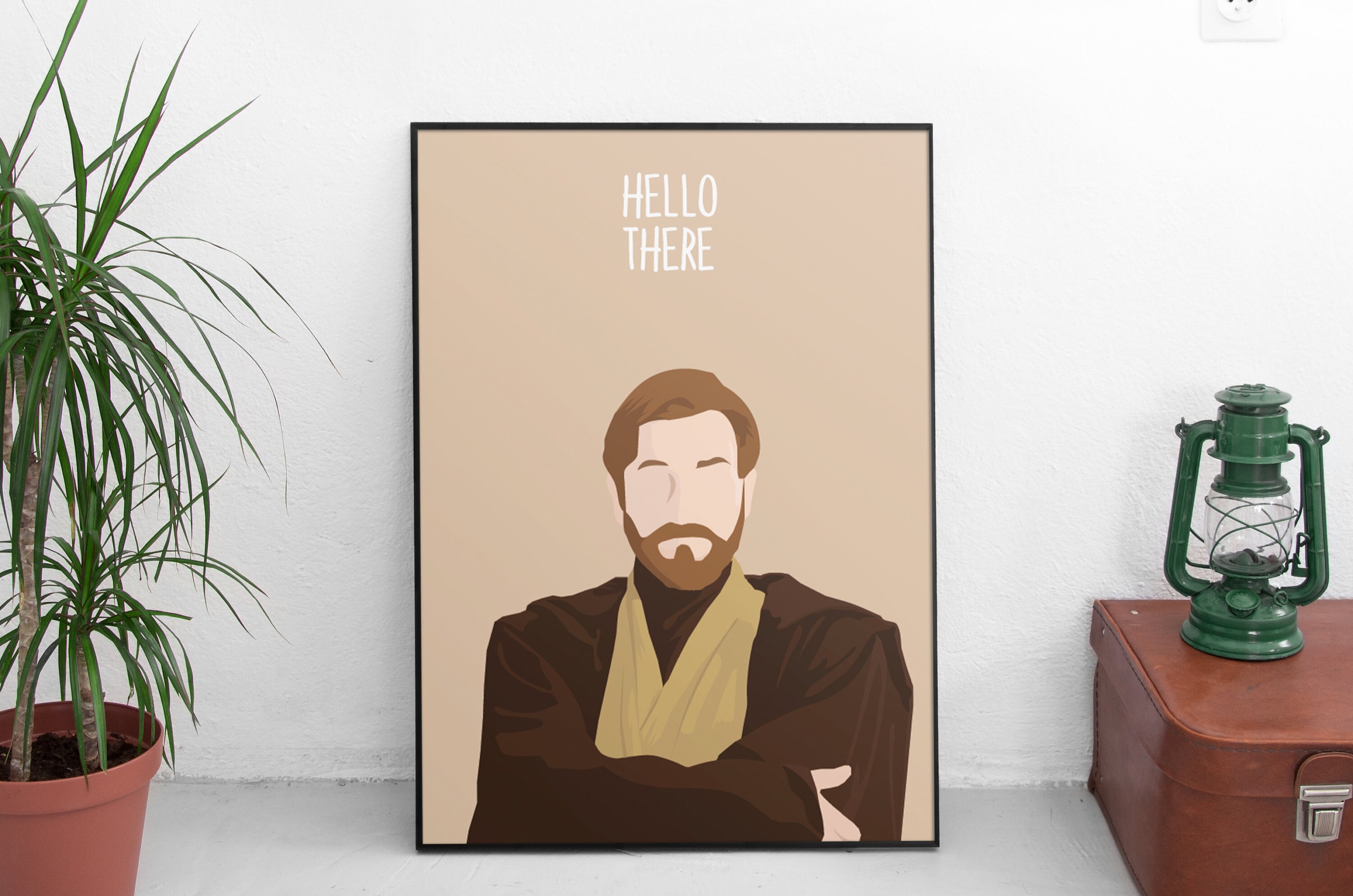 Obi Wan Kenobi Print - Quotes - Hello There- Minimalist - Star Wars ...