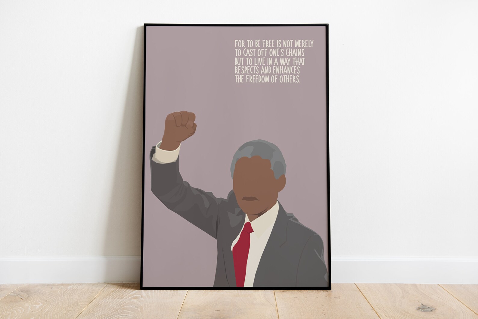 Nelson Mandela Quote Poster South Africa Mandela Print - Etsy
