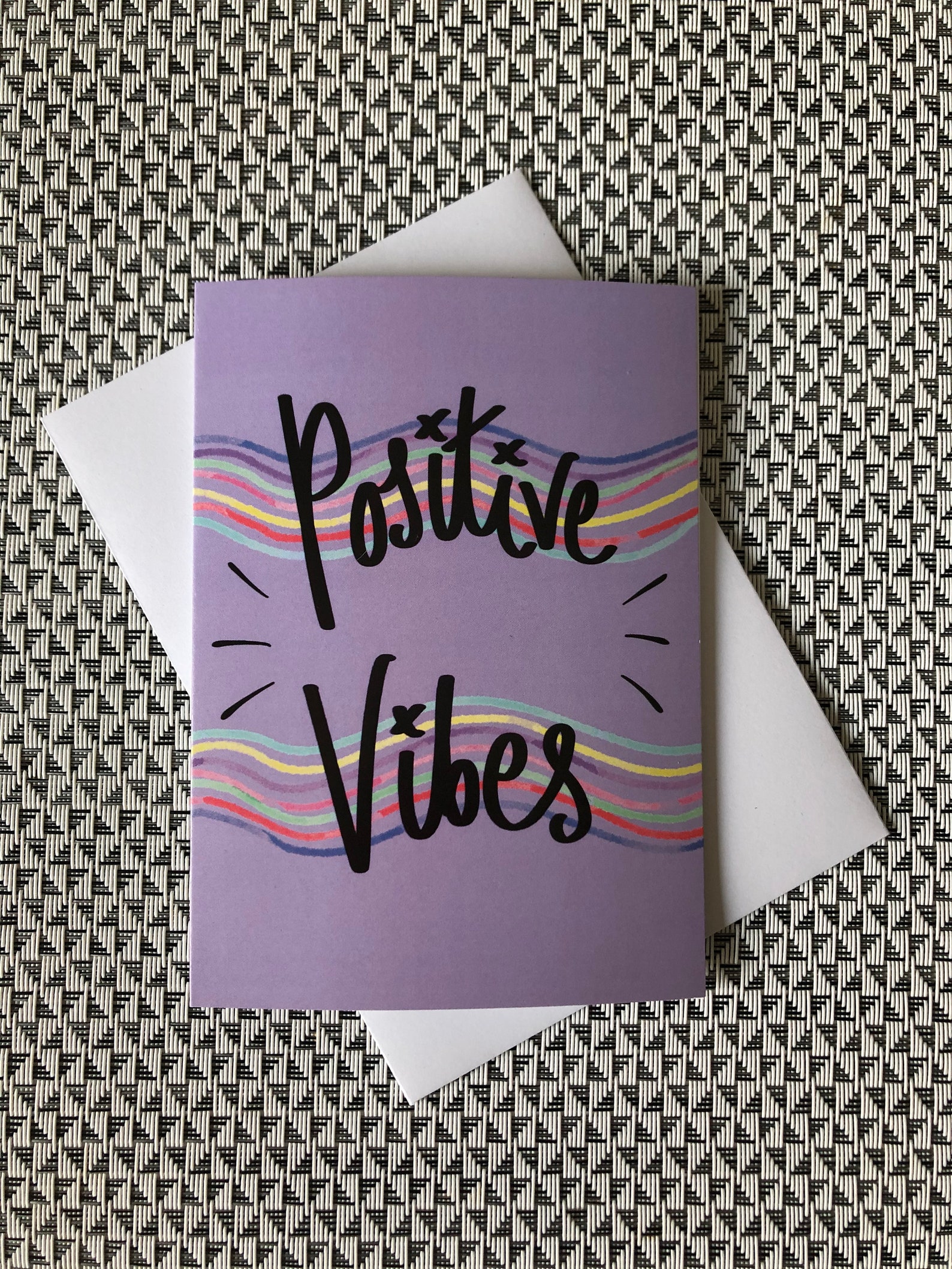 Positive Vibes Greetings Card Just Because Pick-me-up - Etsy