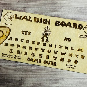 Luigi Board or Waluigi Board 8.7x4.5 Inch - Etsy