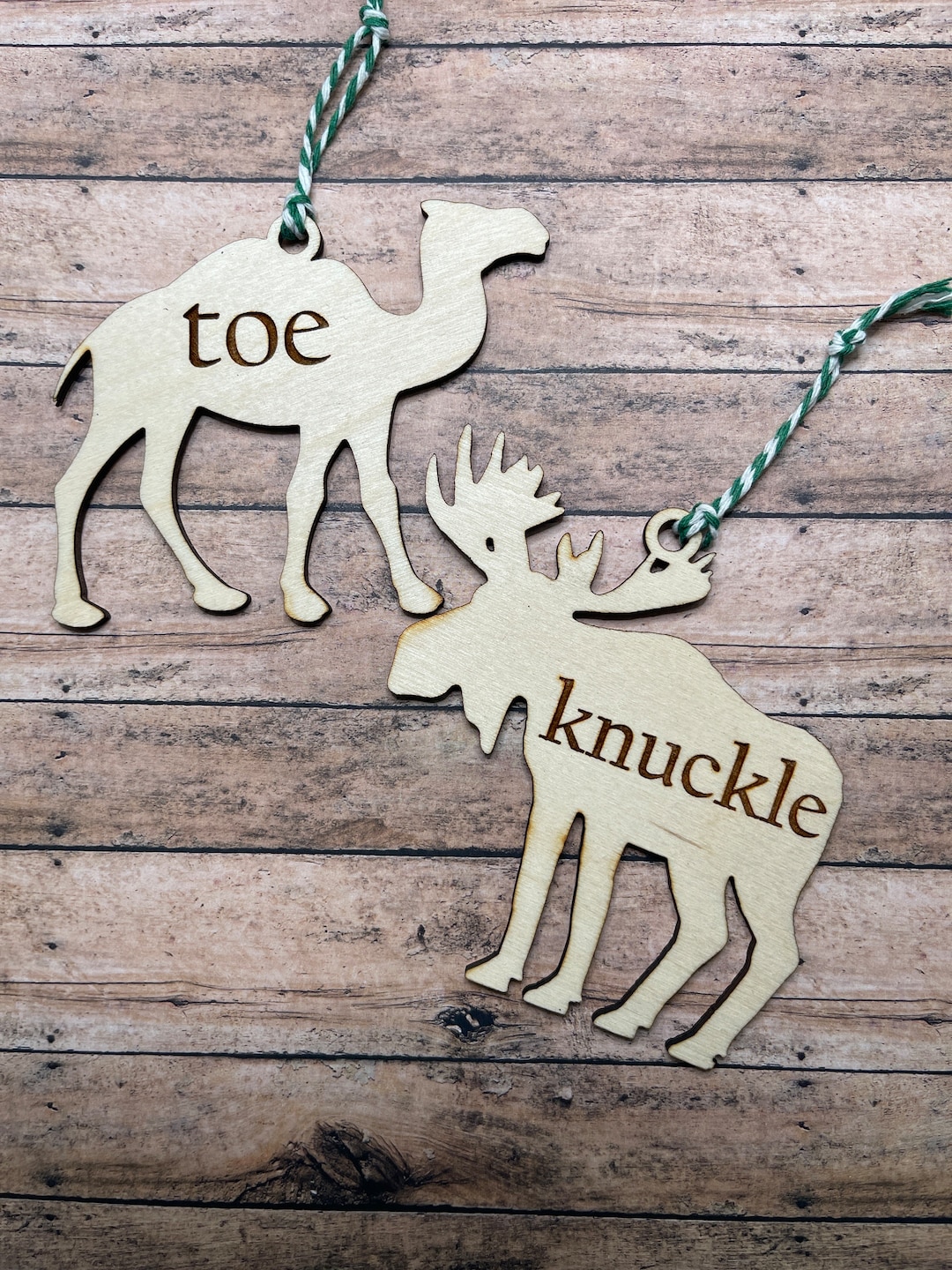 Camel Toe or Moose Knuckle Wooden Animal Ornament - Etsy