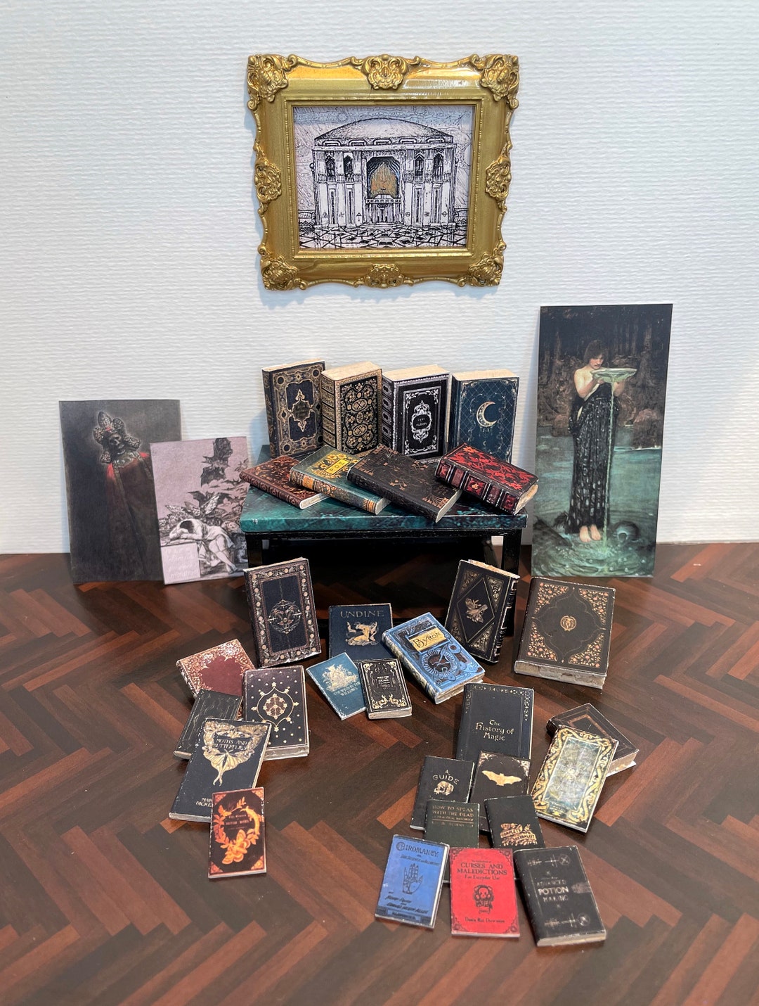 Dark Book Collection 1:12 - 30 Printable Book Magic Witchcraft Black - Etsy