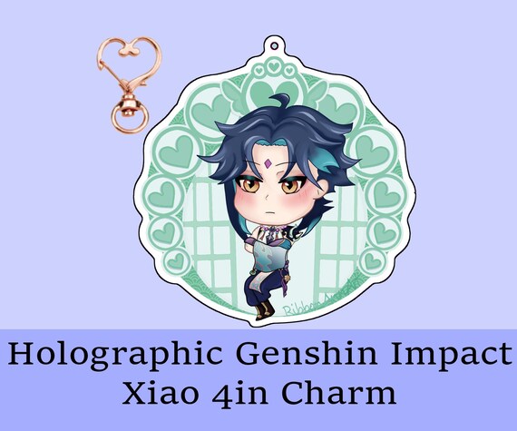 Genshin Impact Holographic Xiao Charm 4in - Etsy