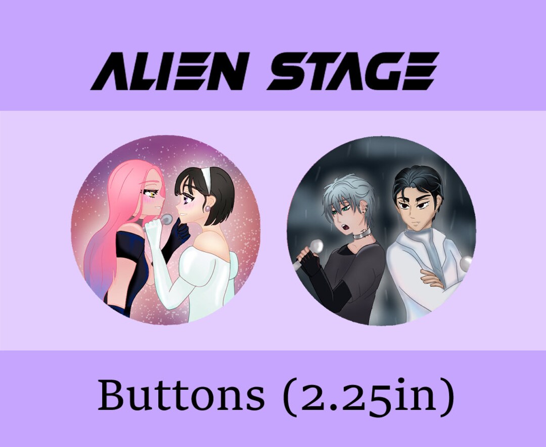 Alien Stage Buttons (2.25in) - Etsy