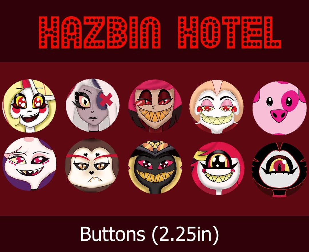 Hazbin Hotel Buttons - Etsy