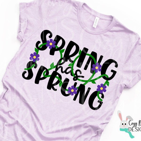 Spring Has Sprung Clipart - Etsy