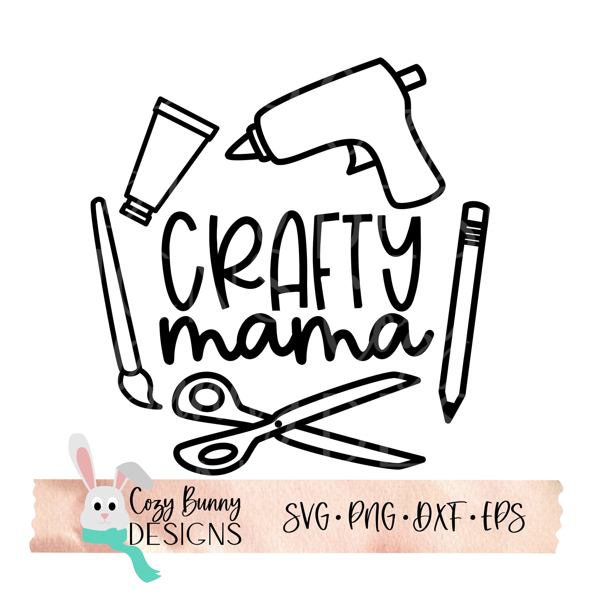 Crafty Mama SVG Crafting Digital Cut File for Cricut or Silhouette - Etsy