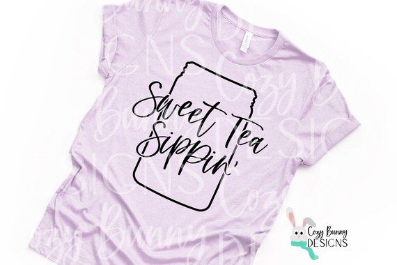 Sweet Tea Sippin' SVG Southern Sweet Tea Sipping SVG | Etsy