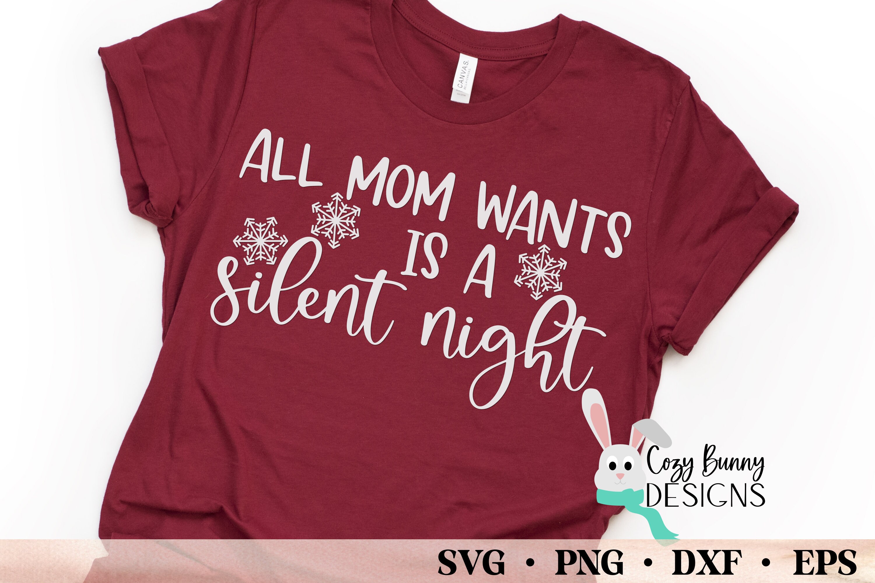 All Mom Wants is a Silent Night SVG Christmas Digital Cut - Etsy