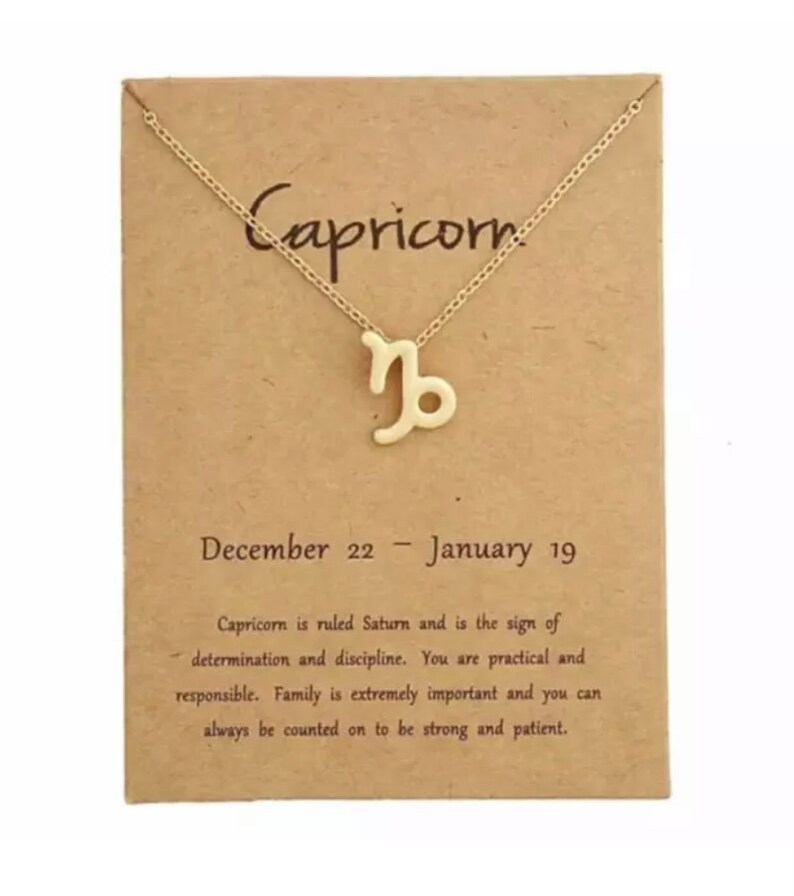 Zodiac Star Sign Necklace Zodiac Necklace Star Sign | Etsy UK