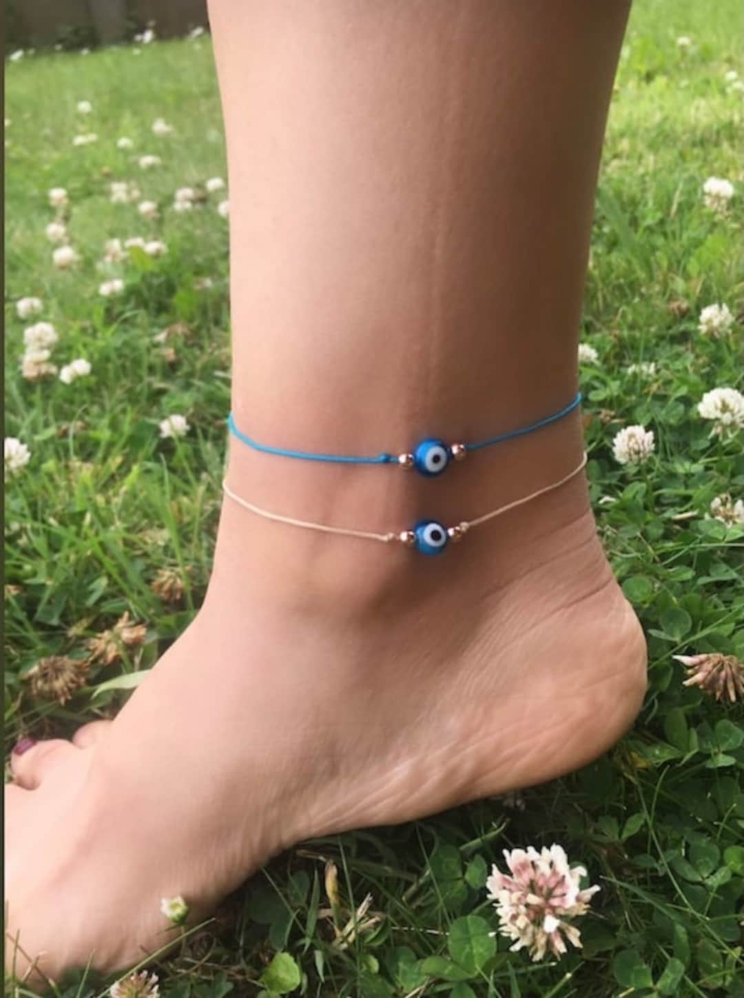 Evil Eye Protection Anklet,evil Eye Anklet,nazar Bracelet, Turkish Evil ...
