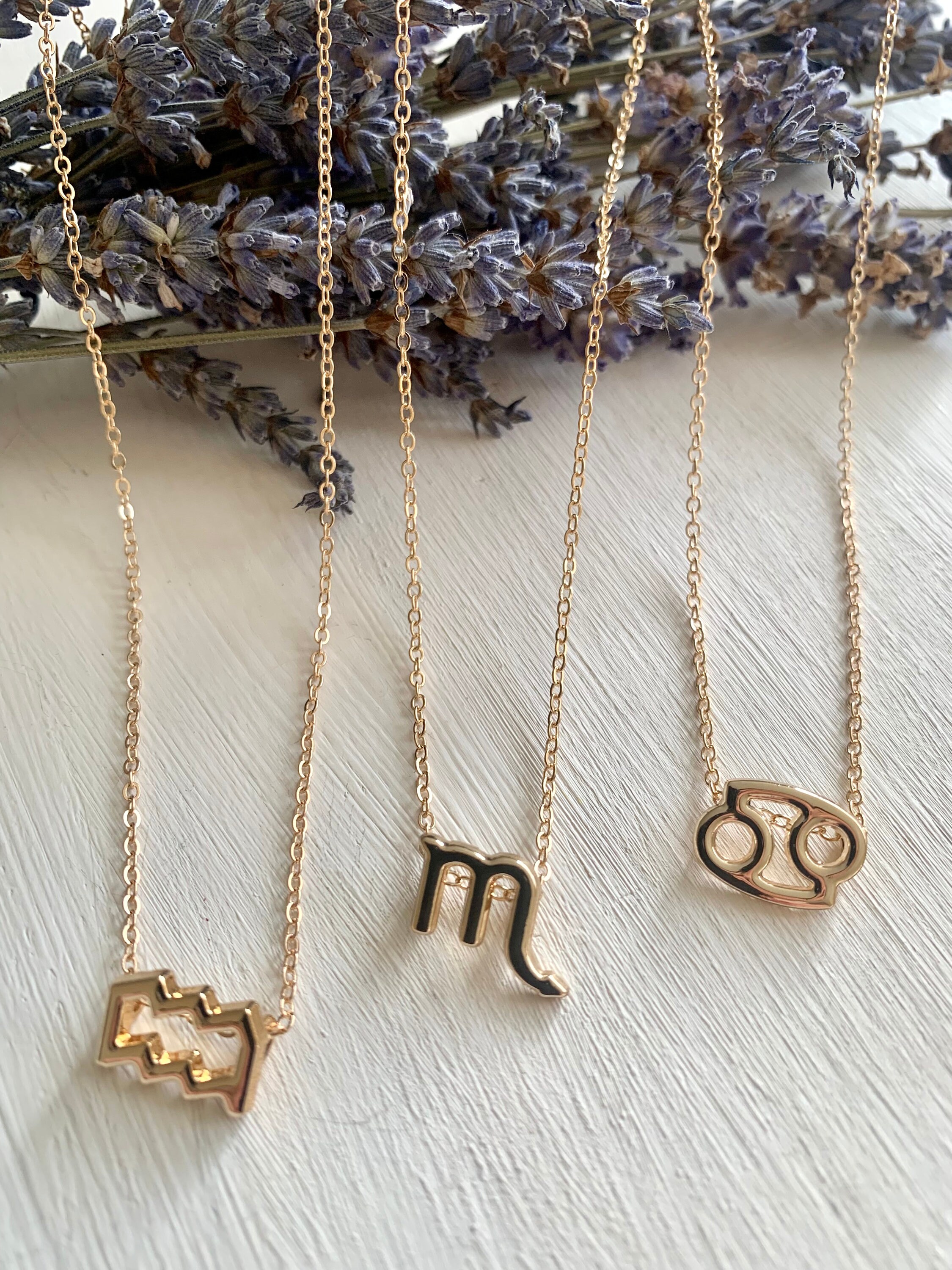 Zodiac Star Sign Necklace Zodiac Necklace Star Sign - Etsy UK