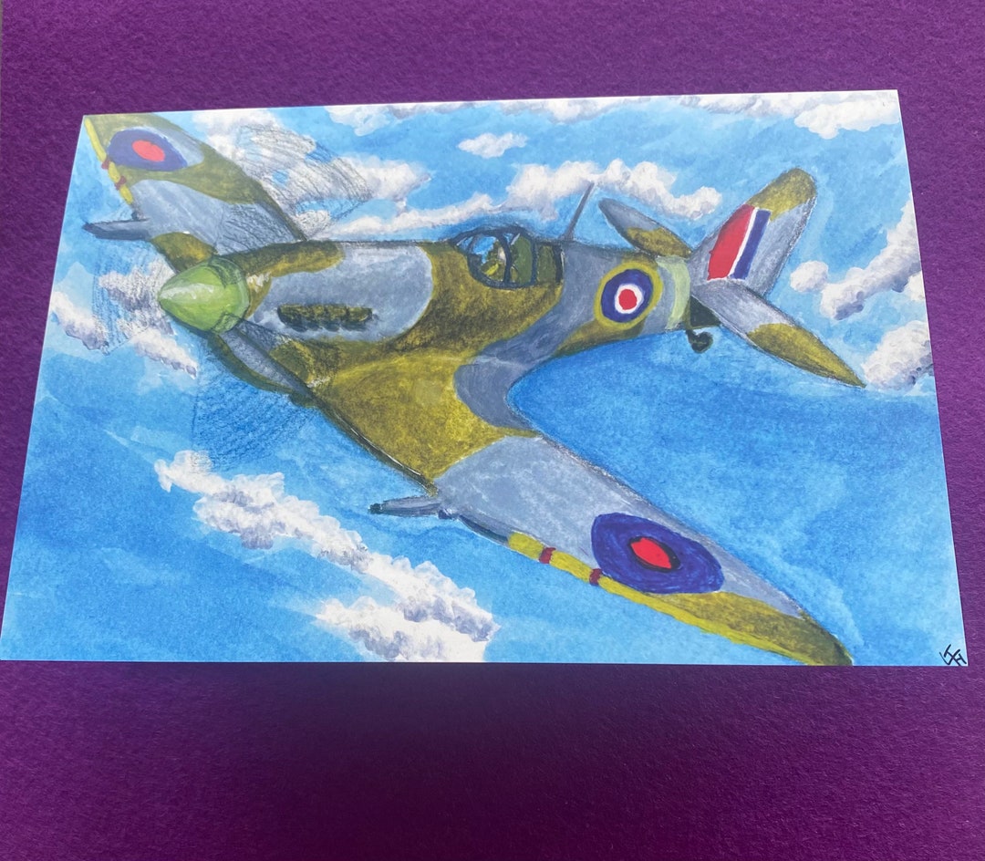 Spitfire Greeting Card/ Birthday/ Fathers Day - Etsy