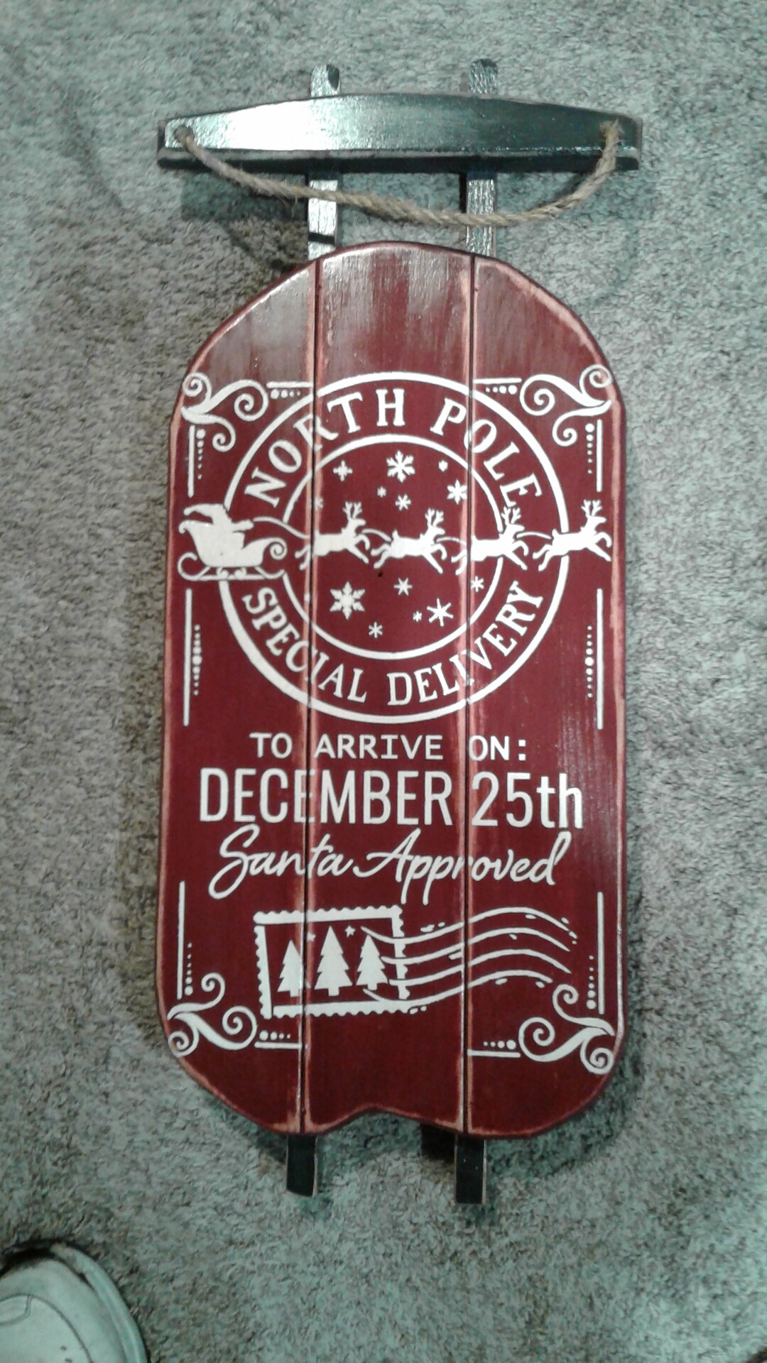 North Pole Special Delivery Sled - Etsy